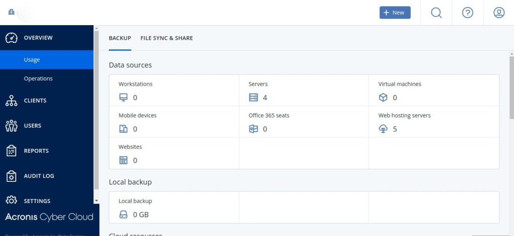 Acronis Backup Cloud on On-Premise Server